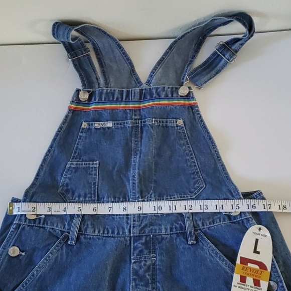 Revolt Jeans | Jeans | Revolt 9s Vintage Denim Overalls Rainbow Detail ...